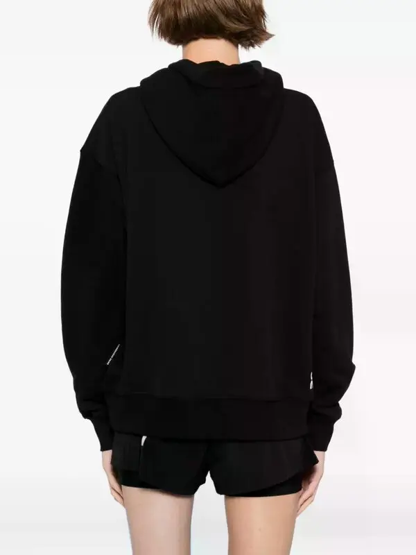 On Club Hoodie With Drawstring - Black
