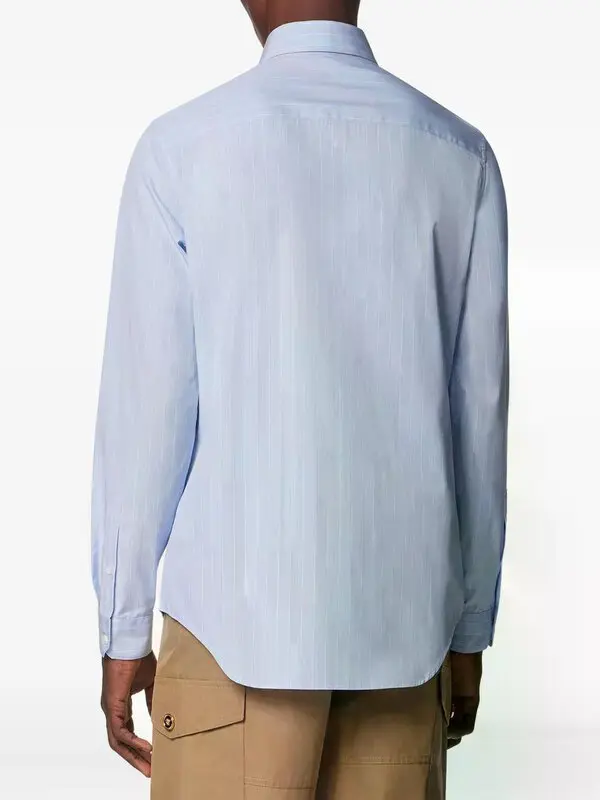 Versace Medusa-embroidered Shirt - Blue