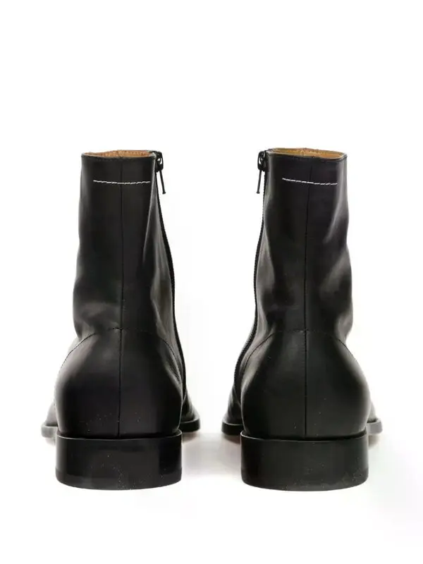 MAISON MARGIELA Leather Ankle Boots - Black