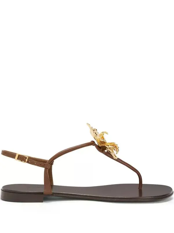 GIUSEPPE ZANOTTI Orchid Leather Sandals