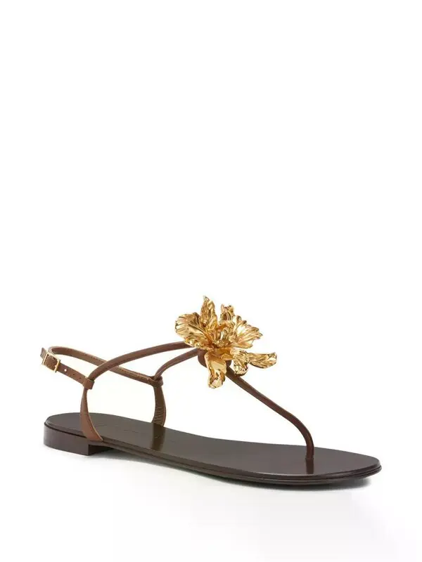 GIUSEPPE ZANOTTI Orchid Leather Sandals