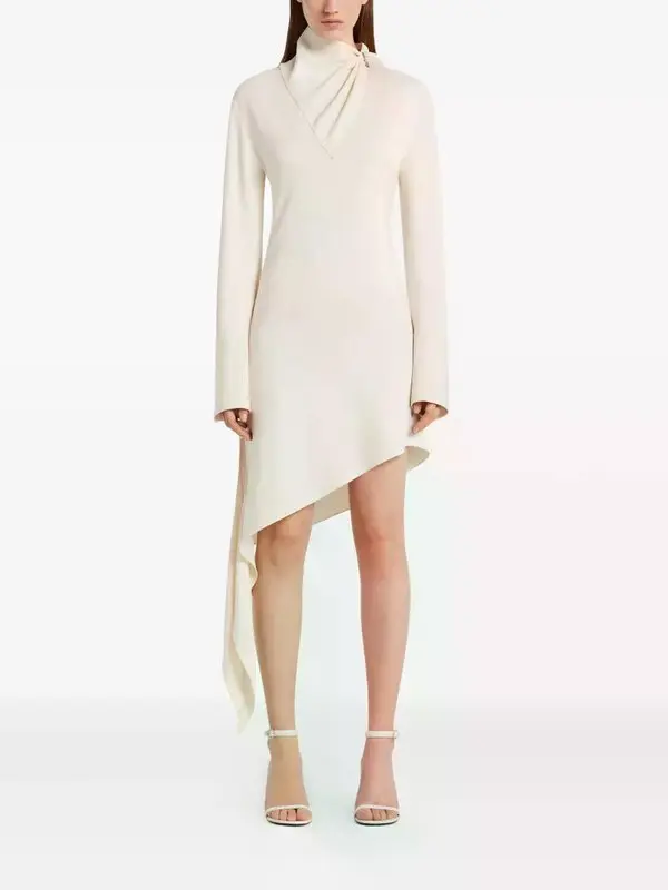 COURREGES Asymmetrical Long-sleeve Dress