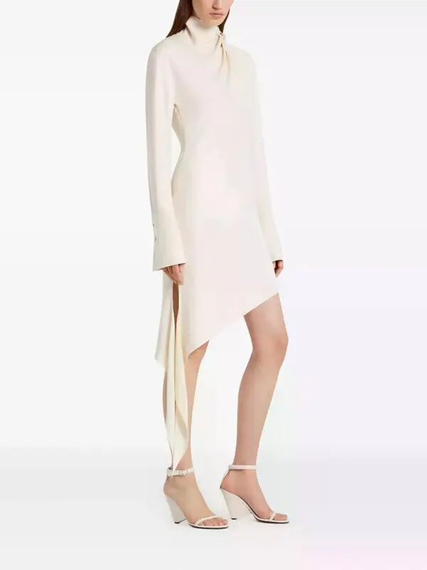COURREGES Asymmetrical Long-sleeve Dress