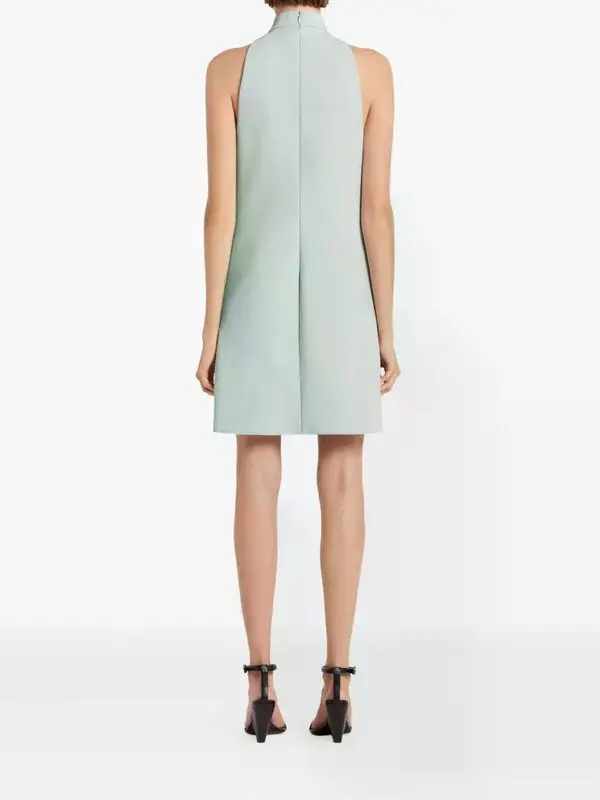 COURREGES High-neck Sleeveless Dress - Blue