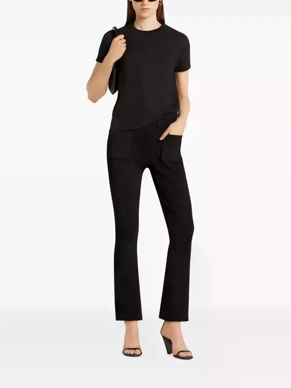 COURREGES Ribbed Flared Trousers