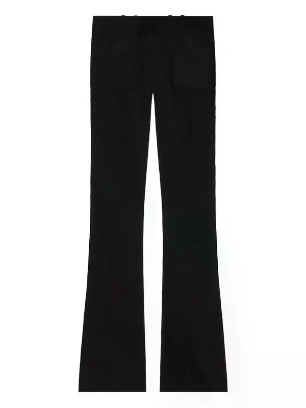 COURREGES Ribbed Flared Trousers