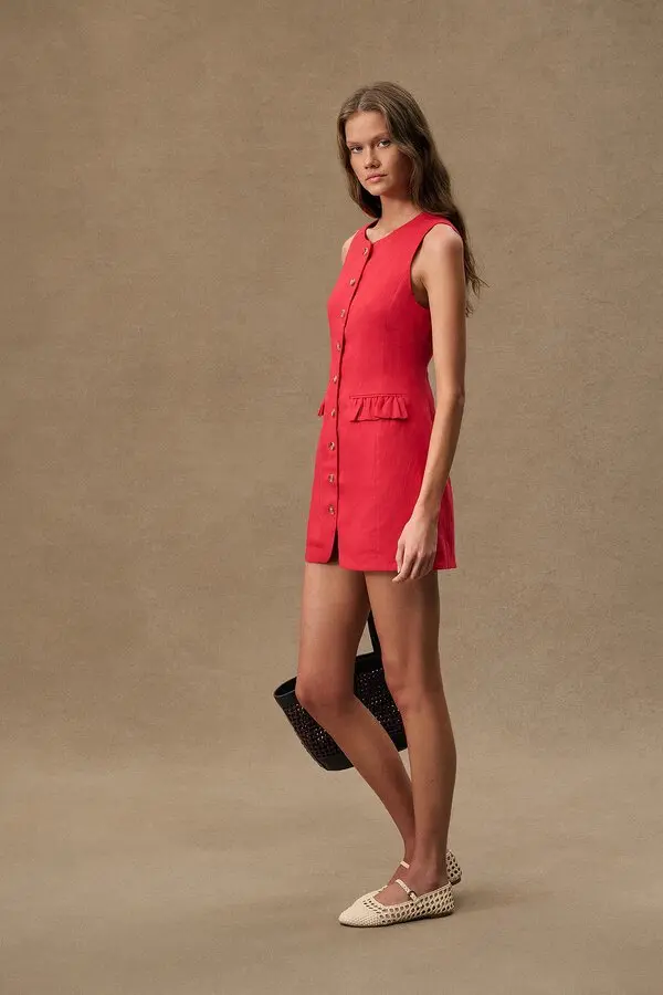 Posse X Matilda Button Down Mini Dress