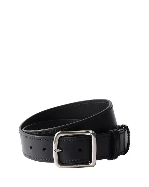 Prada Leather Belt - Black