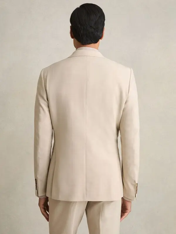 REISS Sb Belmont Sb Single-breasted Textured Blazer Slim-fit With Wool
