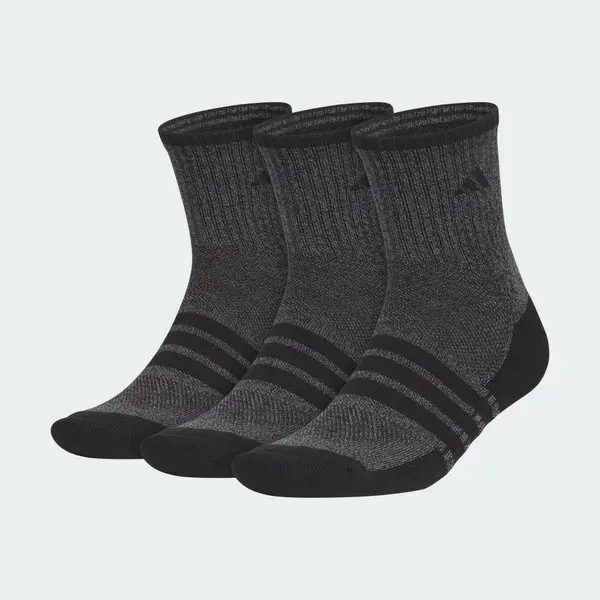 Adidas Cushioned X 4 3-pack Mid-crew Socks - Black / Onix
