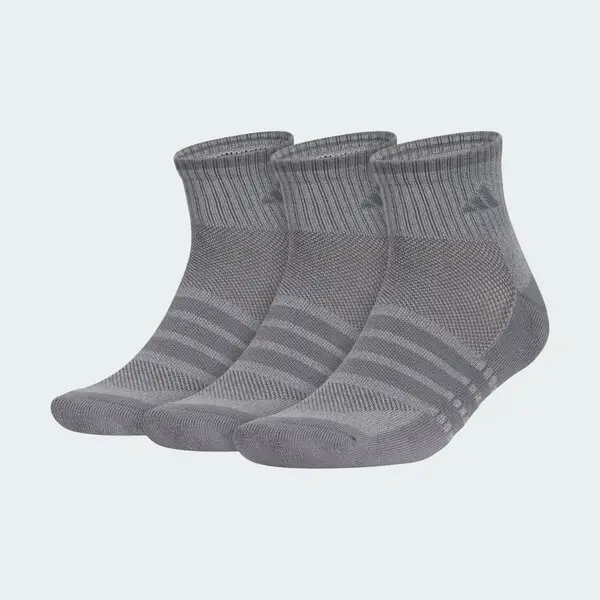Adidas M Cushioned X 4 Quarter Socks 3-pack - Onix / Grey