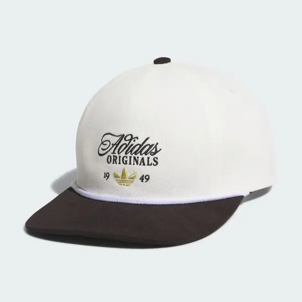 Adidas Strapback Cap - Off White / Black / White