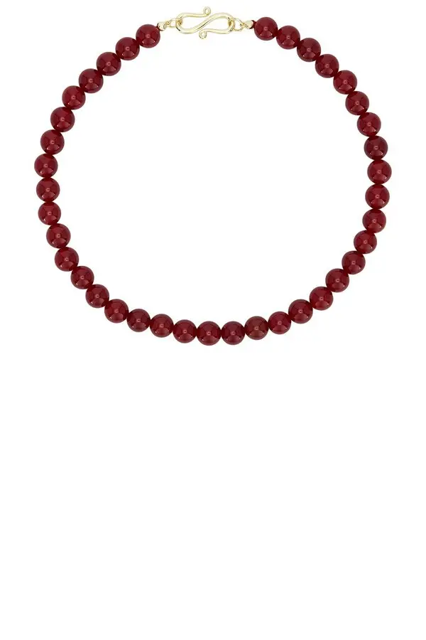 Lié Studio The Mary Necklace - Red Carnelian Stone
