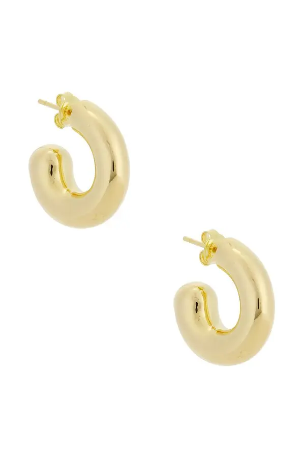 Lié Studio Rose Earrings - 18k Gold Plated