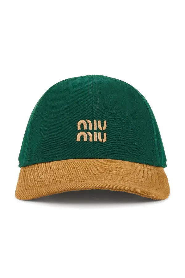 Miu Miu Denim Baseball Hat - Biliardo & Sughero