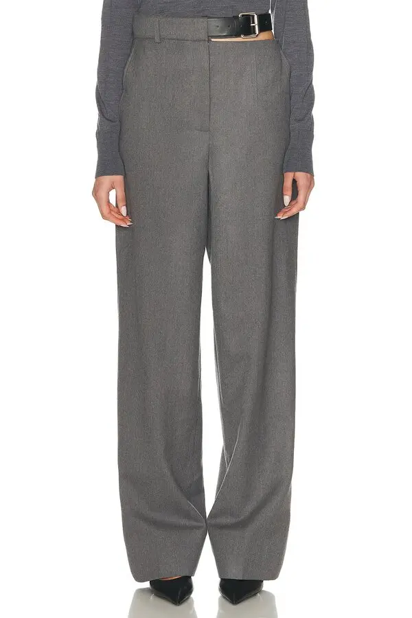 Stella McCartney Belted Flannel Trousers