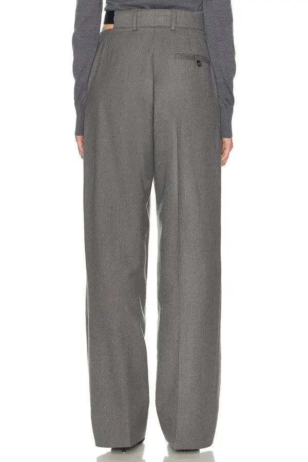 Stella McCartney Belted Flannel Trousers
