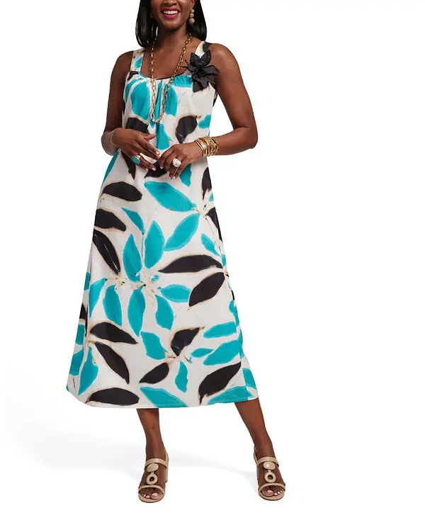 FRANCES VALENTINE Lynda Maxi Dress - Blue/multi