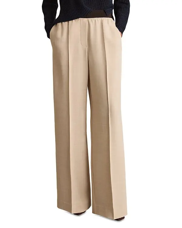 REISS Wilde Wide Leg Trousers