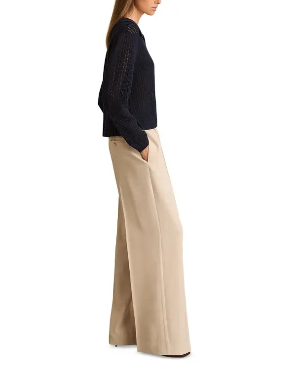 REISS Wilde Wide Leg Trousers