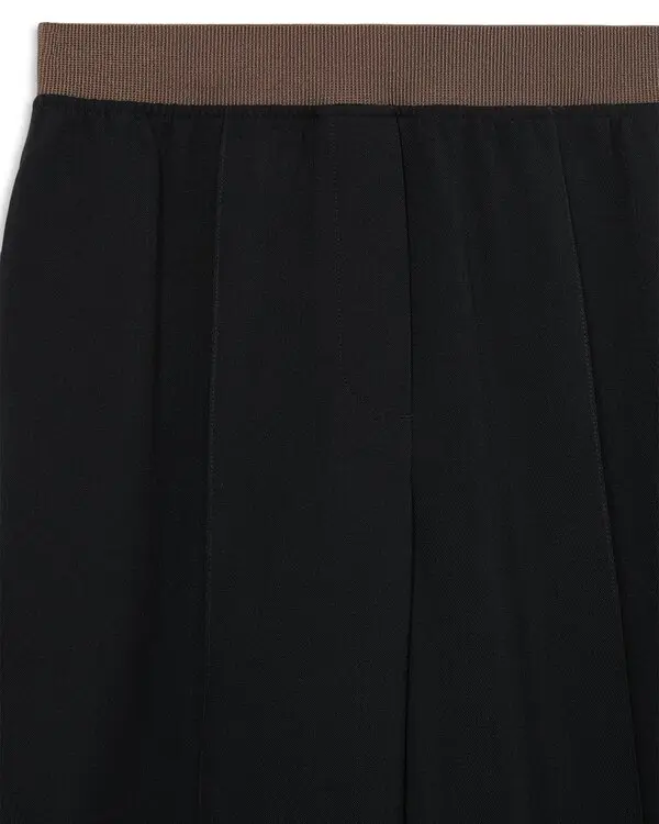 REISS Wilde Wide Leg Trousers - Navy