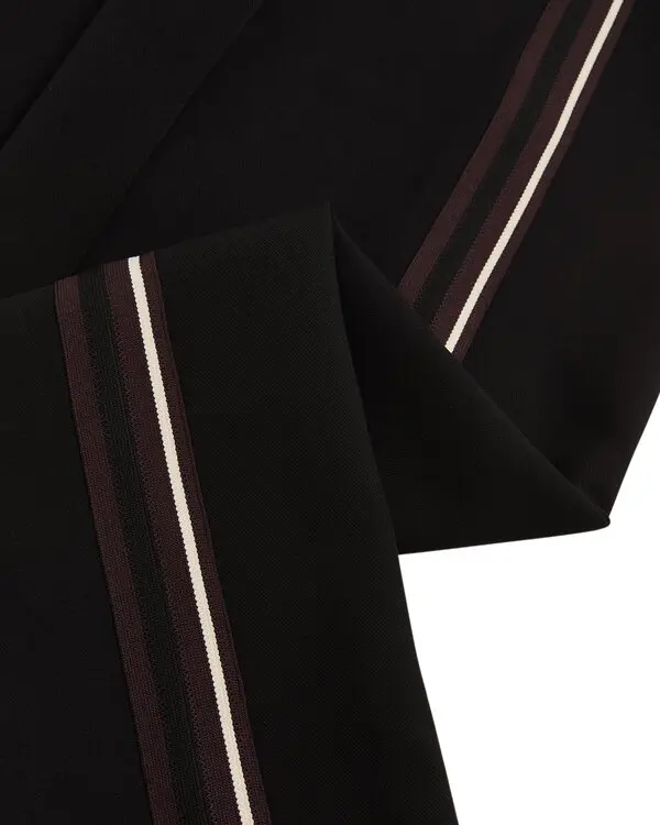 REISS Side Stripe Wide Leg Trousers