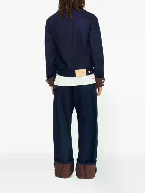 JW Anderson Denim Trucker Jacket With Logo Patch