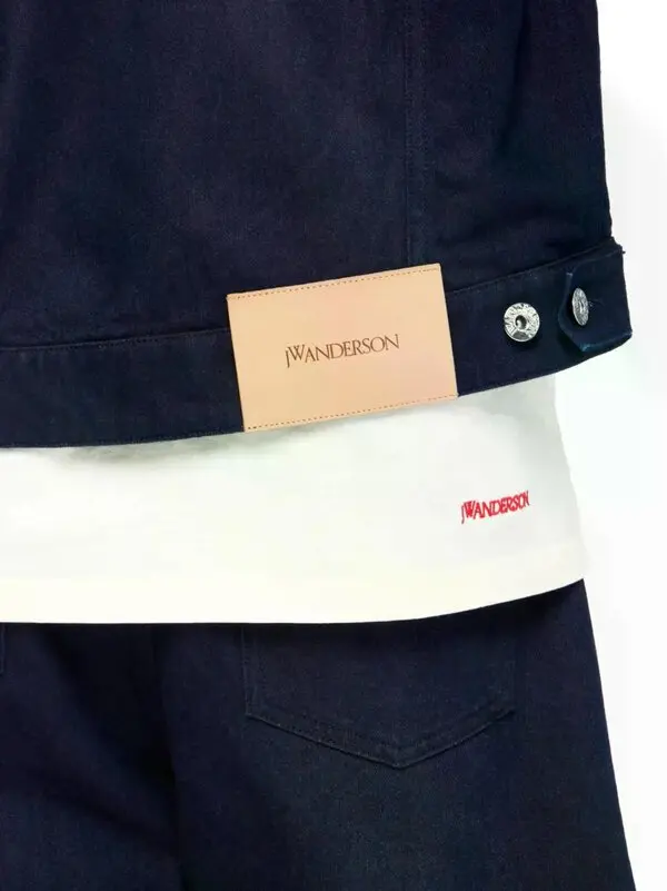 JW Anderson Denim Trucker Jacket With Logo Patch