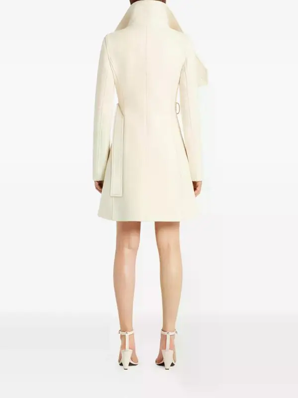 COURREGES Asymmetrical-collar Coat - Neutrals