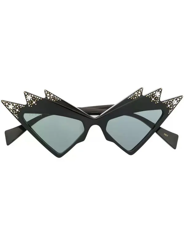 Gucci Cat-eye Flared Sunglasses - Black