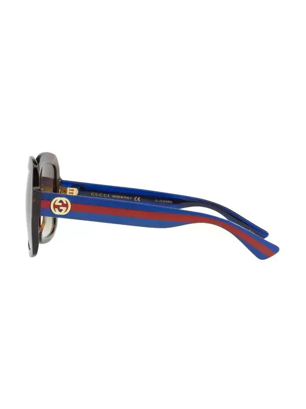 Gucci Tortoiseshell Square-frame Sunglasses
