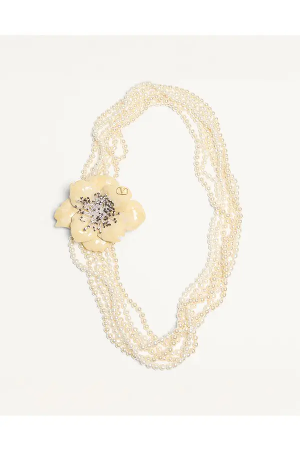 Valentino Garavani Fleur Lumineuse Necklace - Gold