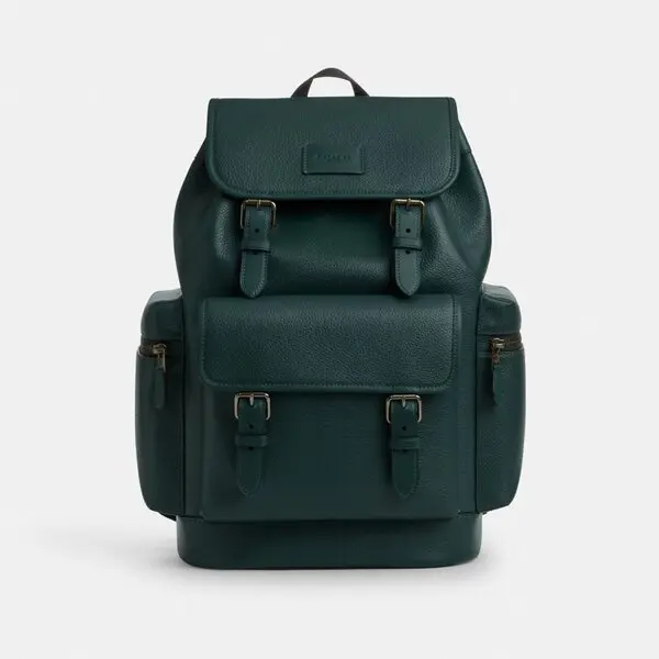 COACH® Sprint Backpack - Pebbled Leather/gunmetal/dark Teal