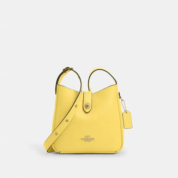 COACH® Hadley Mini Crossbody Bag - Pebbled Leather/gold/yellow