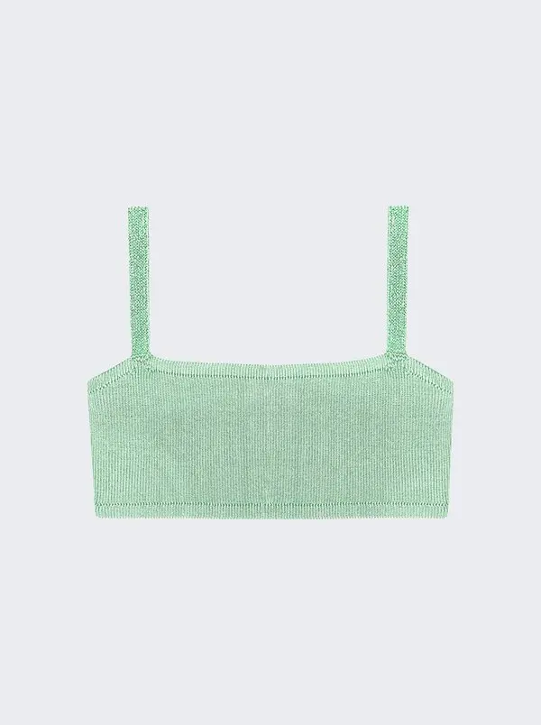 Calle Del Mar Knit Bandeau Top - Green