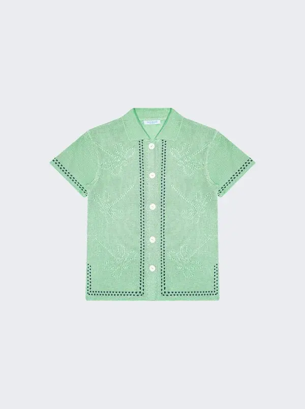 Calle Del Mar Garden Party Short Sleeve Shirt - Green