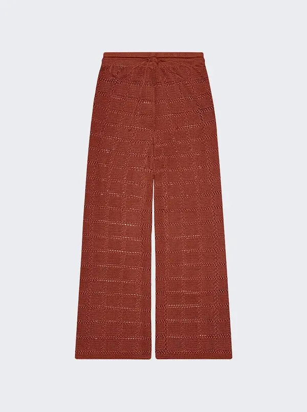 Calle Del Mar Patchwork Pant - Brown