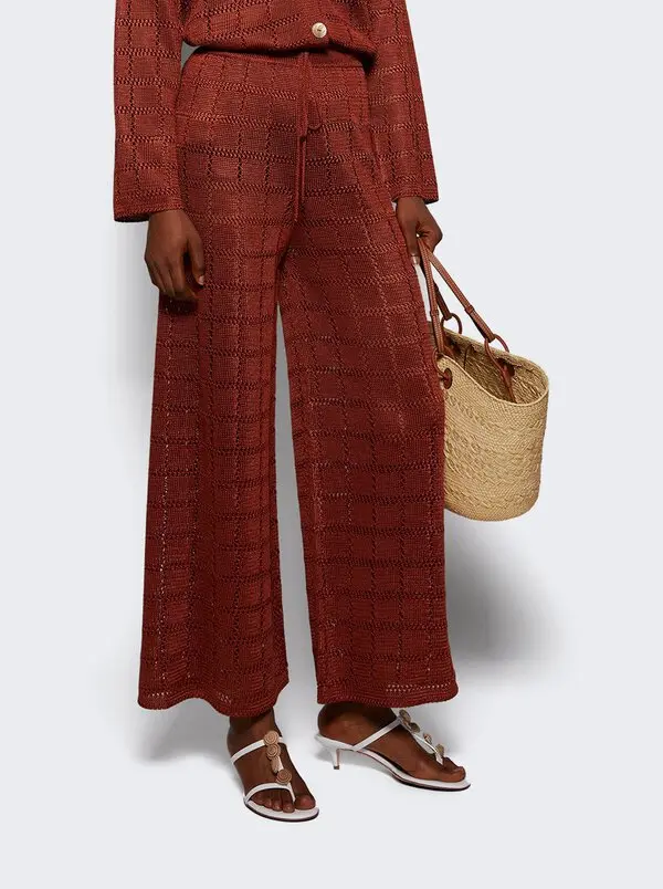 Calle Del Mar Patchwork Pant - Brown
