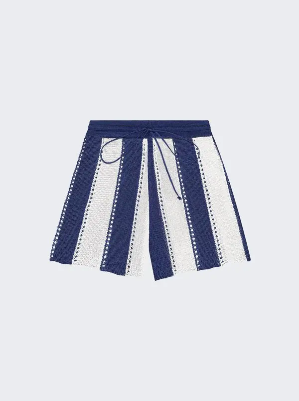 Calle Del Mar Cabana Stripe Short - Navy