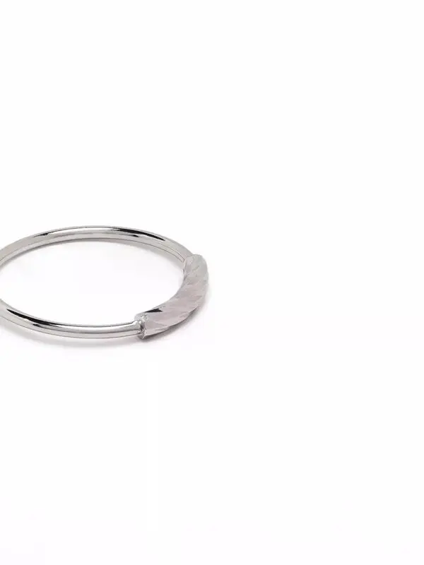 MARIA BLACK 14kt White Gold Nancy 12 Single Hoop Earring