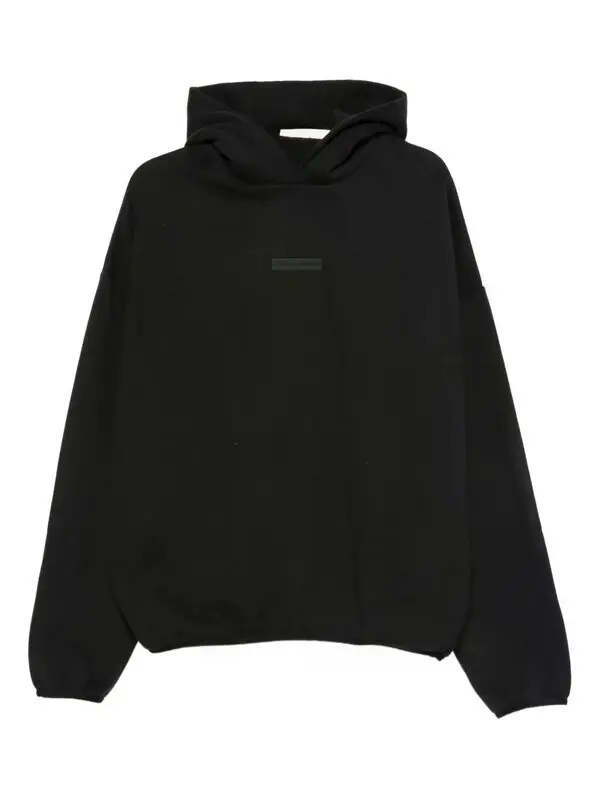 Fear Of God Logo-plaque Hoodie - Black