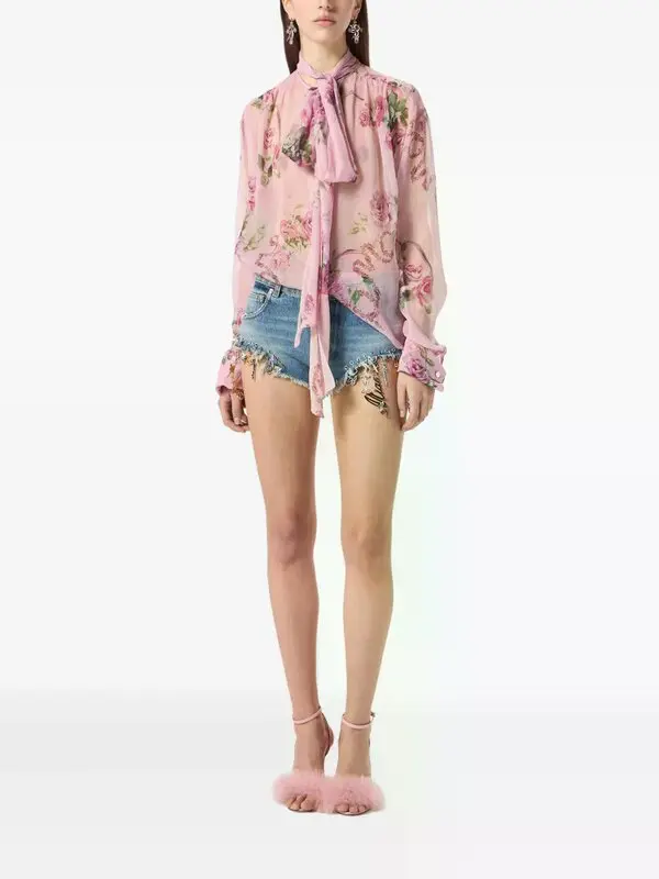 Blumarine Mini Denim Shorts