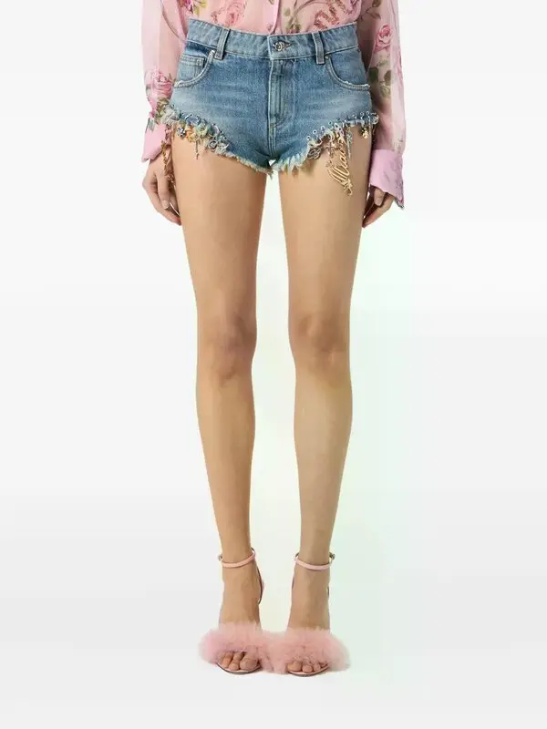 Blumarine Mini Denim Shorts