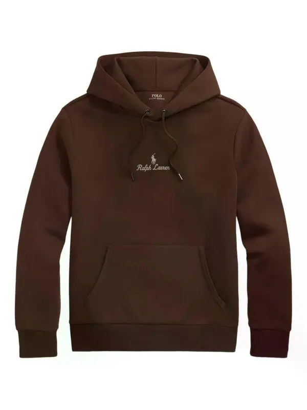 Polo Ralph Lauren Logo-embroidered Hoodie - Brown
