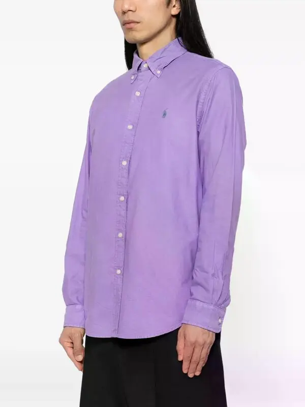 Polo Ralph Lauren Garment-dyed Oxford Shirt - Purple