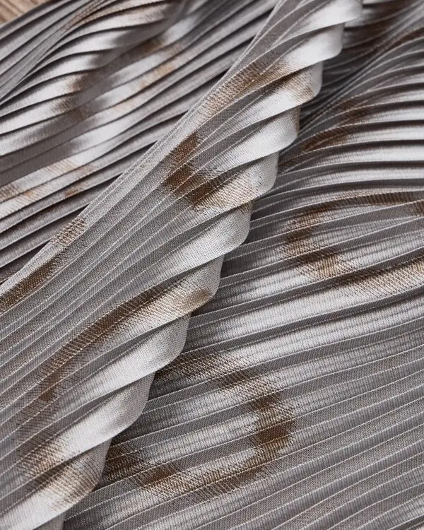 Giorgio Armani Pleated Silk-blend Scarf