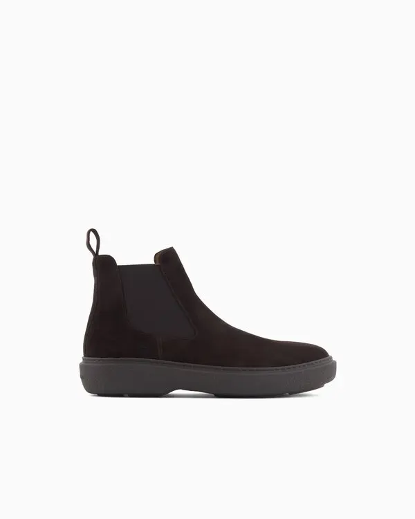 Giorgio Armani Suede Ankle Boots