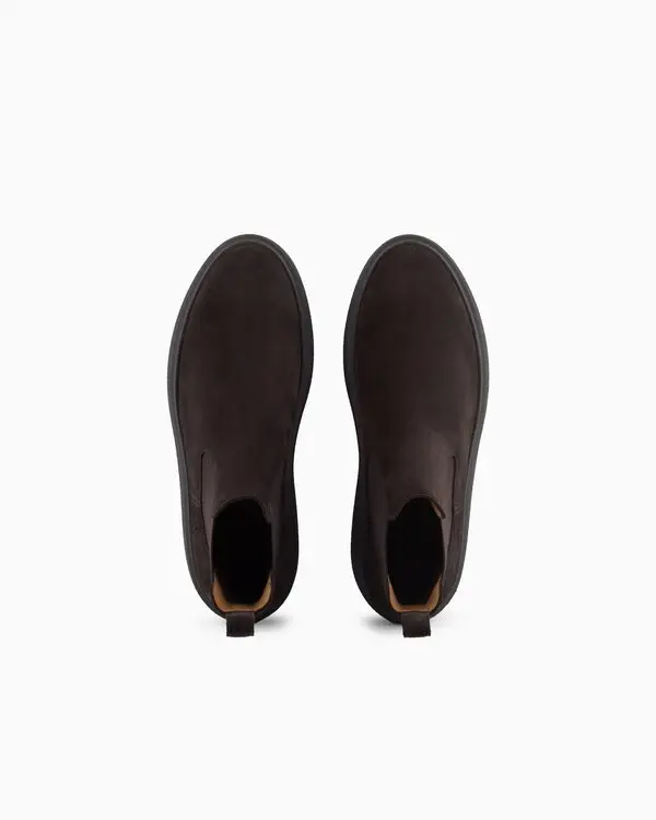 Giorgio Armani Suede Ankle Boots