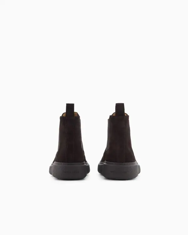 Giorgio Armani Suede Ankle Boots