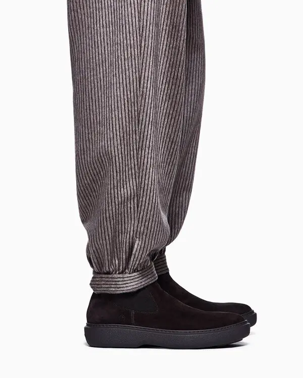 Giorgio Armani Suede Ankle Boots